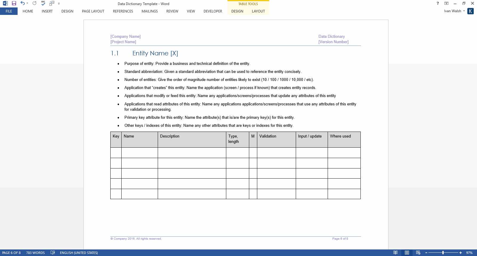 Software Requirements Specification Template MS Word Excel 
