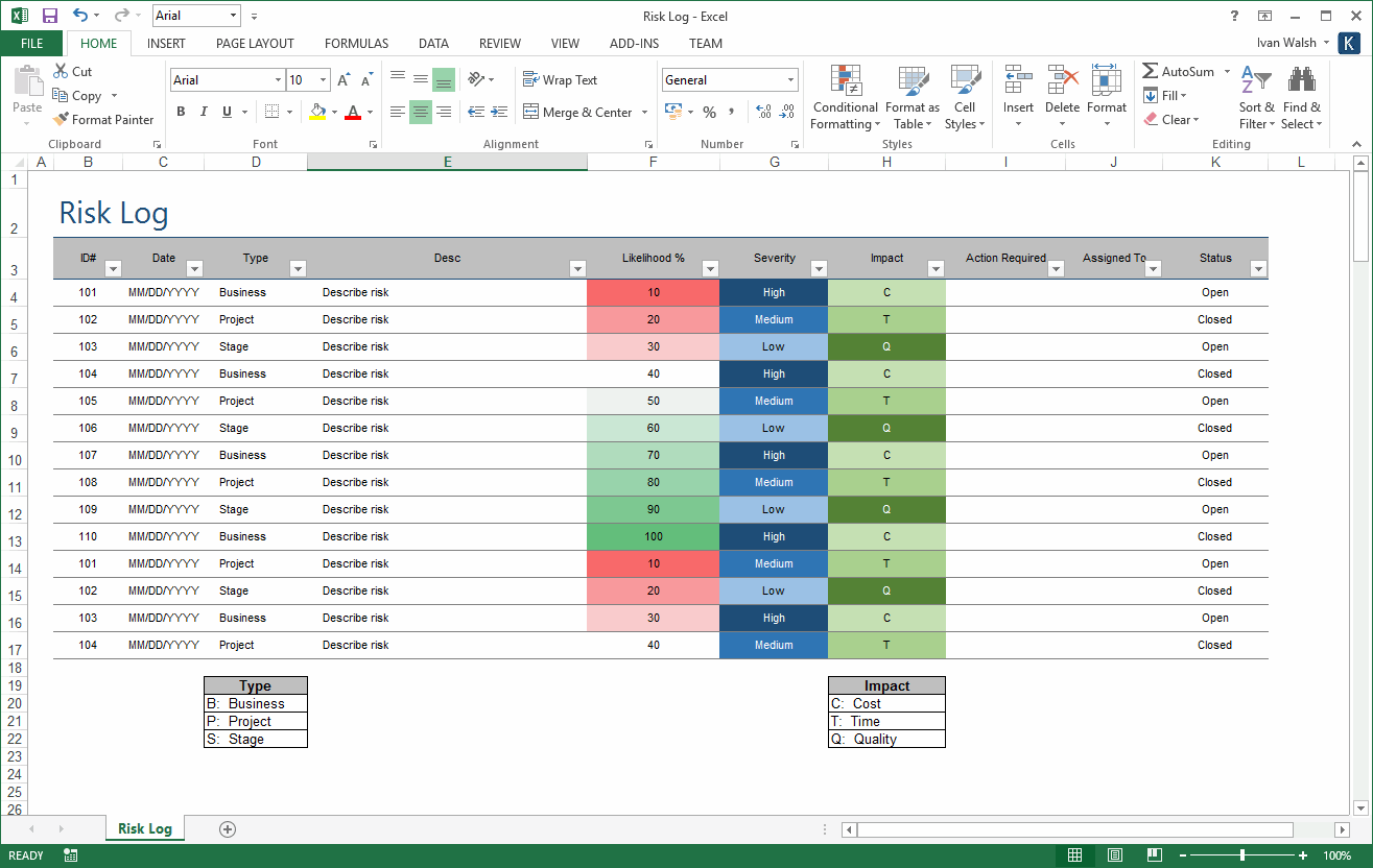 Risk Management Plan Template