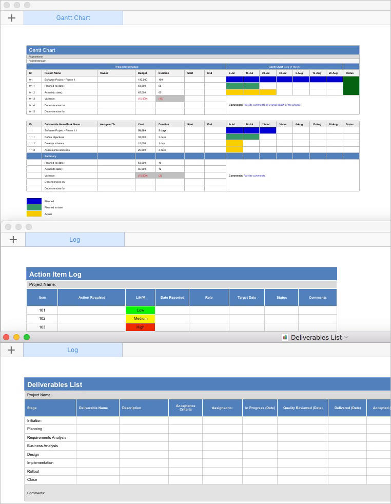 Apple Pages And Numbers Templates For Software Developers