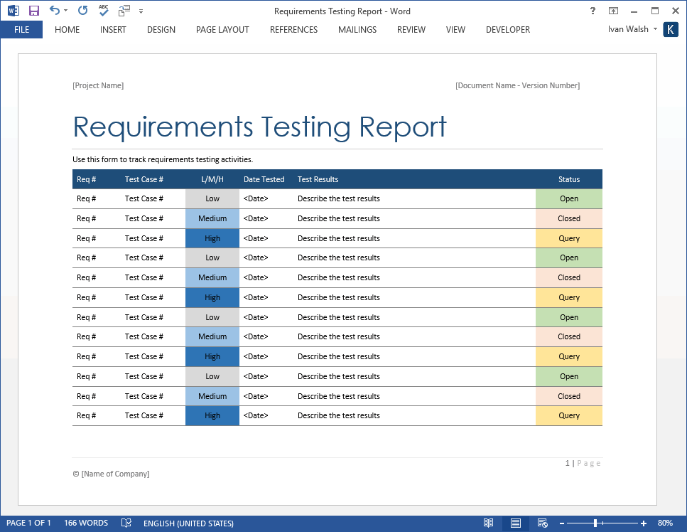 Software Testing Templates Templates Forms Checklists For MS Office