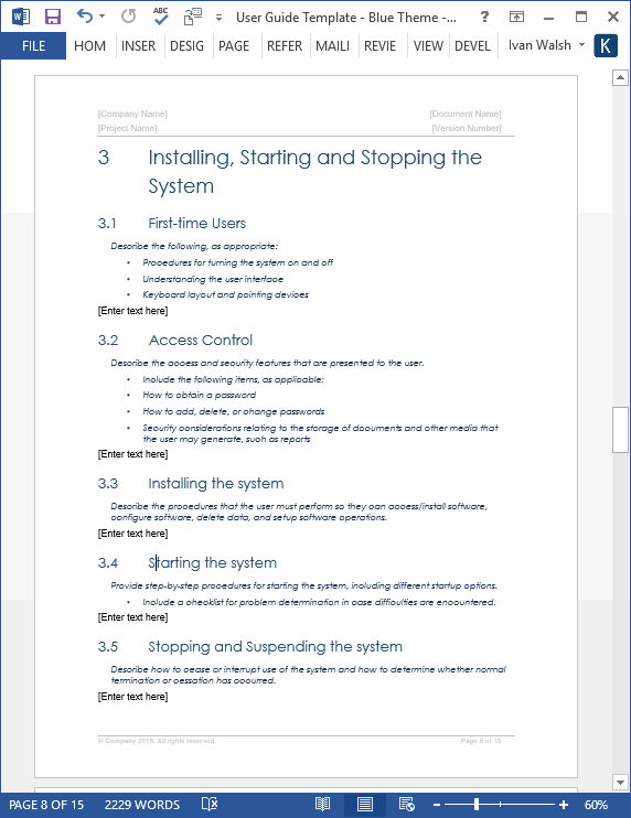 E Guide Template