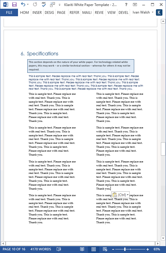 Technical White Paper Samples Best Of Document Template