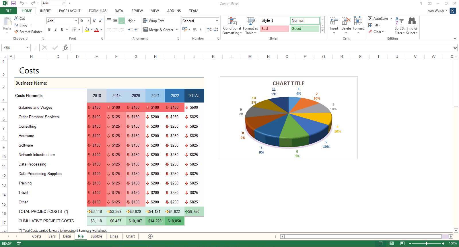 Business Plan Templates 40 Page MS Word 10 Free Excel Spreadsheets 