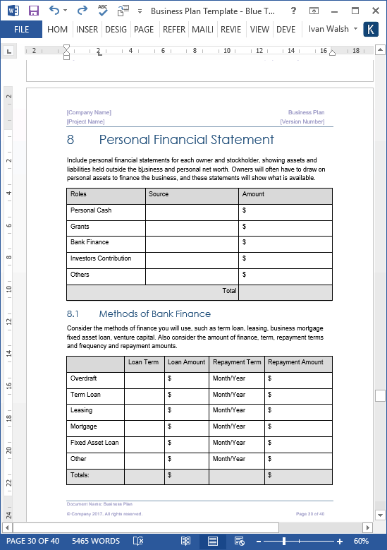 Business Plan Templates 40 Page MS Word 10 Free Excel Spreadsheets Business Plan Templates 40 Page MS Word 10 Free Excel Spreadsheets