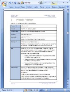 Business Process Design Templates Ms Office Templates
