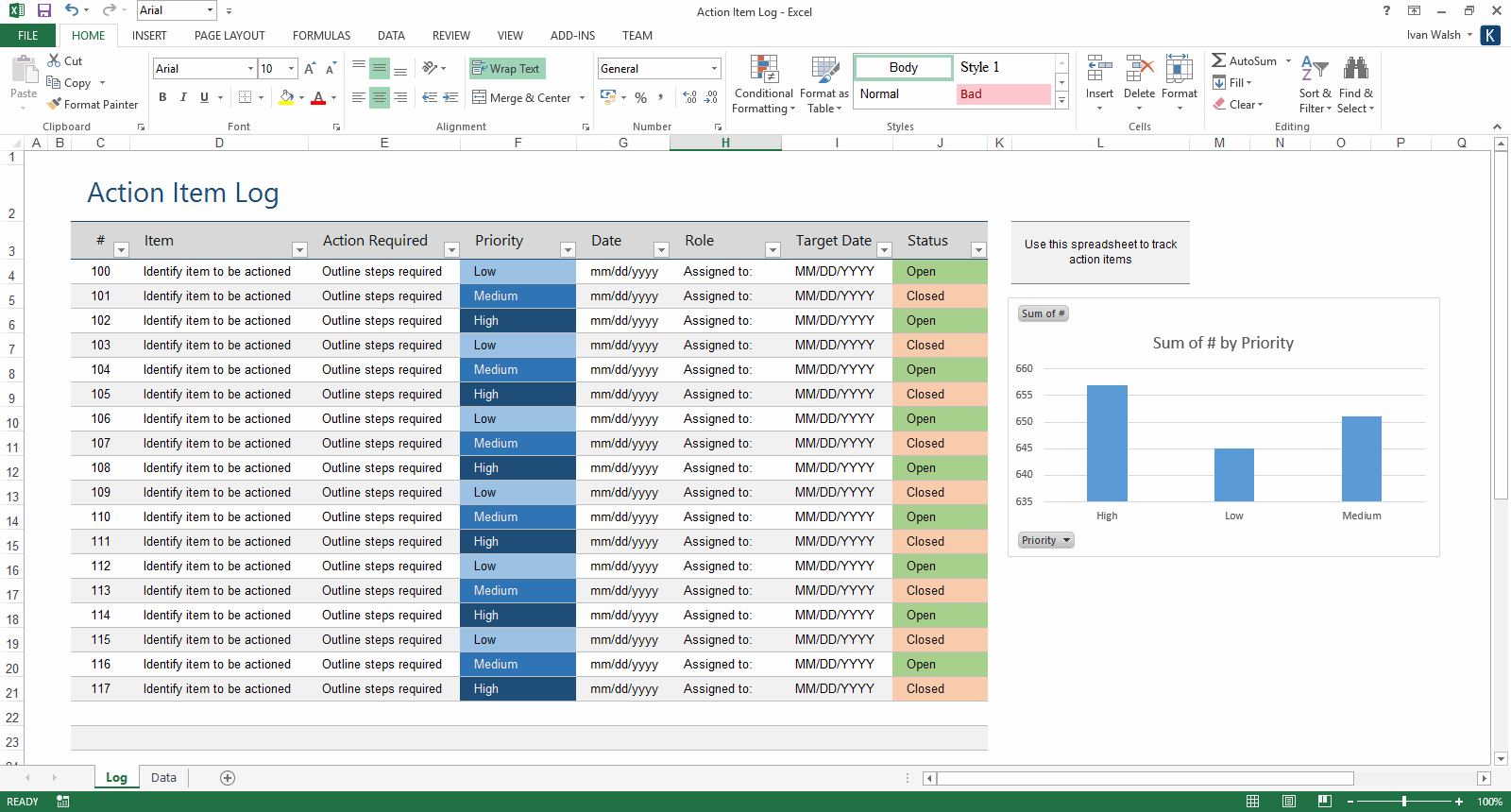 Free Project Work Plan Template Master Template
