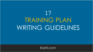 17 Training Plan Writing Guidelines – MS Office Templates with AI prompts