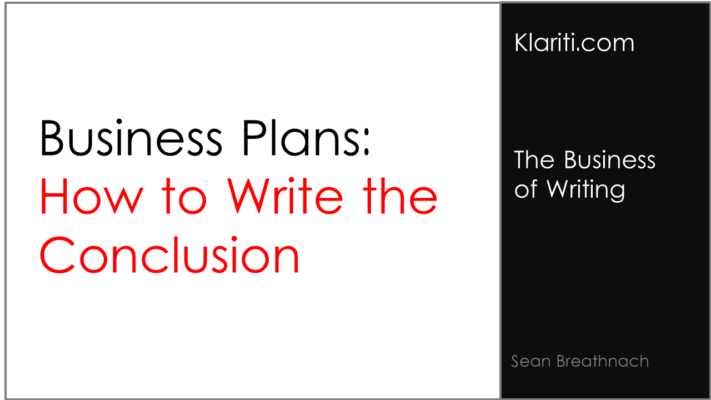 How to Write the Conclusion Section of your Business Plan – MS Office ...