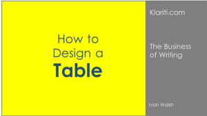 How to Design a Table Layout – MS Office Templates with AI prompts
