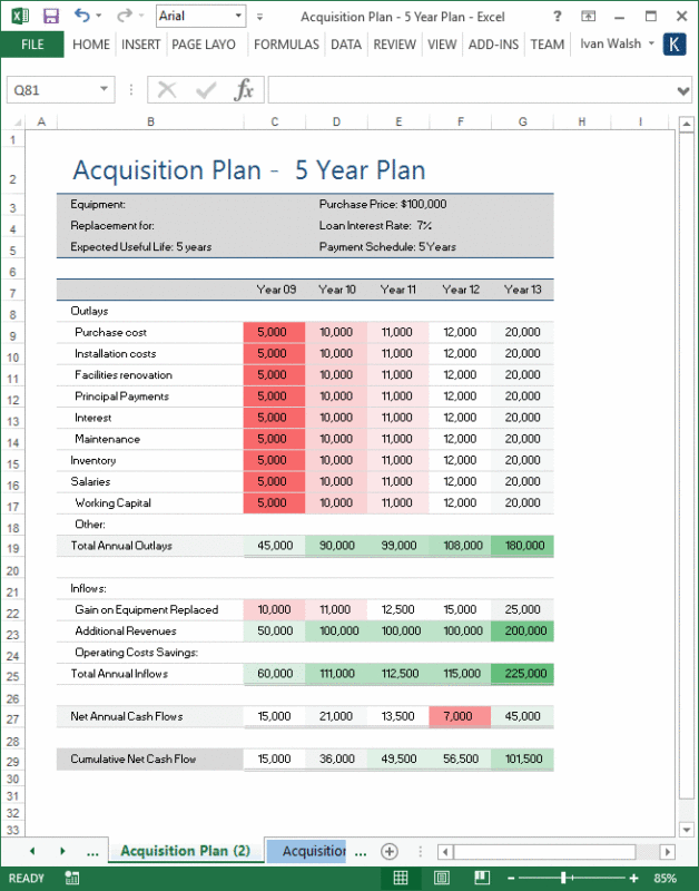 Acquisition Plan Template (MS Office) – MS Office Templates with AI prompts