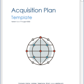 Acquisition Strategy Plan Template – MS Office Templates with AI prompts