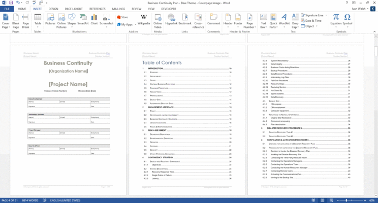 Business Continuity templates (MS Office) – Templates, Forms ...