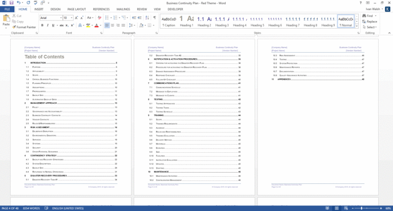 Business Continuity templates (MS Office) – Templates, Forms ...