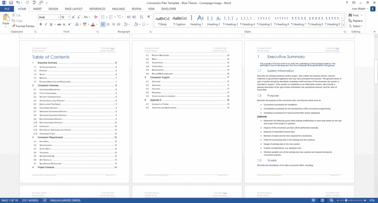 Conversion Plan Template (MS Office) – MS Office Templates with AI prompts
