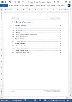 Business Process Design Templates (MS Office) – MS Office Templates ...