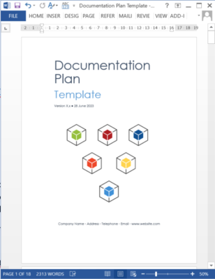 Documentation Plan Template – MS Office Templates with AI prompts