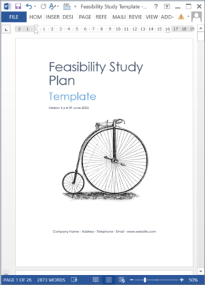 Feasibility Study Template – MS Office Templates with AI prompts