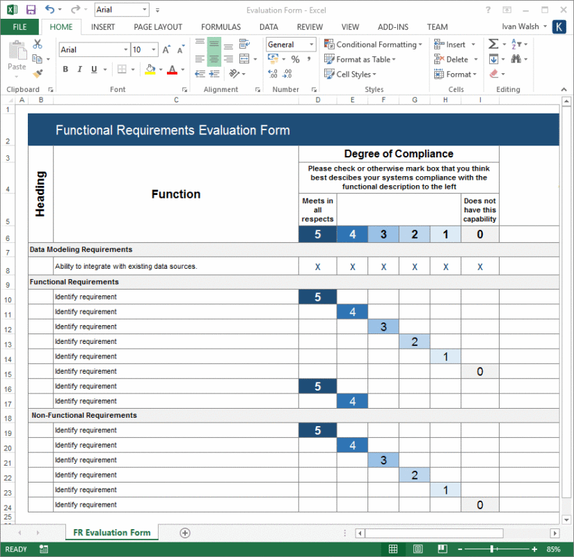 Functional Requirements Templates Templates Forms Checklists For MS