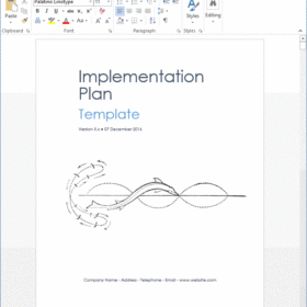 Installation Plan Template – Templates, Forms, Checklists for MS Office ...
