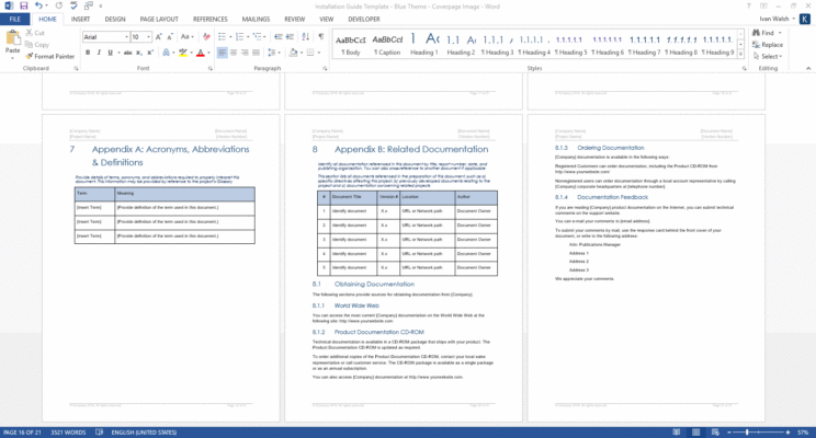 Installation Plan Template – Templates, Forms, Checklists for MS Office ...