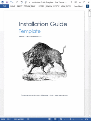 Installation Plan Template – Templates, Forms, Checklists for MS Office ...
