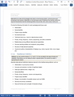Interface Control Document Template – Templates, Forms, Checklists for ...