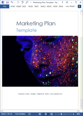 Marketing Plan Templates (MS Office) – MS Office Templates with AI prompts