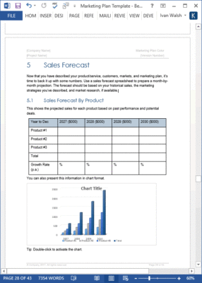 Marketing Plan Templates (MS Office) – MS Office Templates with AI prompts