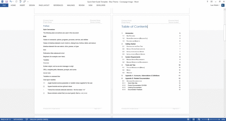 Quick Start Guide Template (SDLC + Agile) – MS Office Templates with AI ...