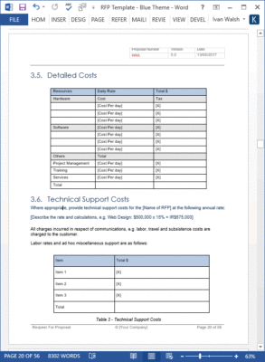 Request For Proposal (RFP) Templates – MS Office Templates with AI prompts