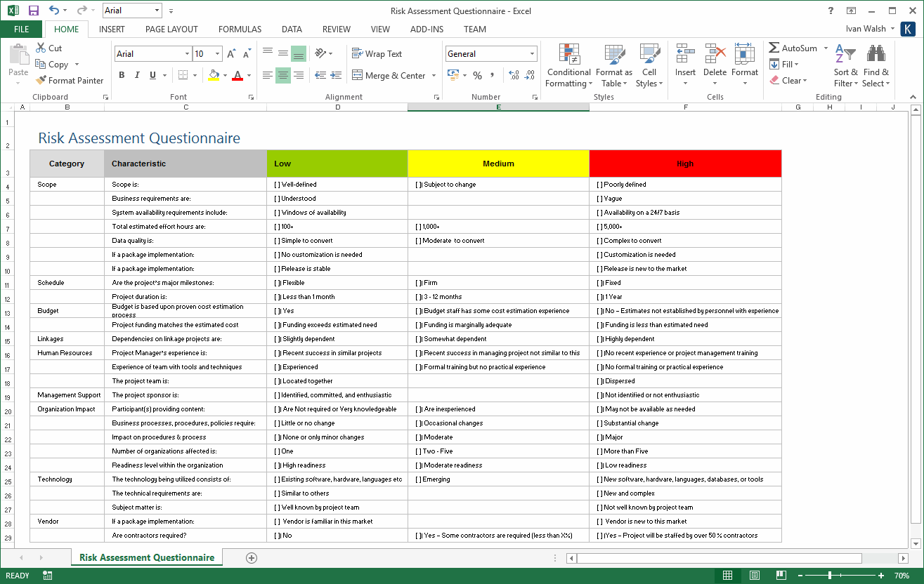 Risk Management Plan Templates Templates Forms Checklists For MS 