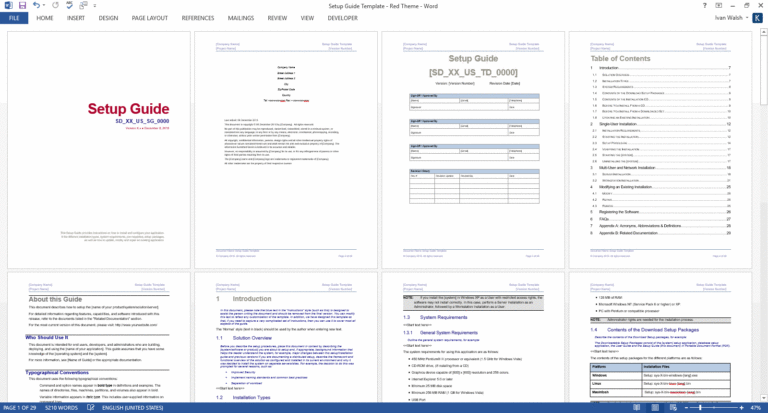 Setup Guide Template – MS Office Templates with AI prompts