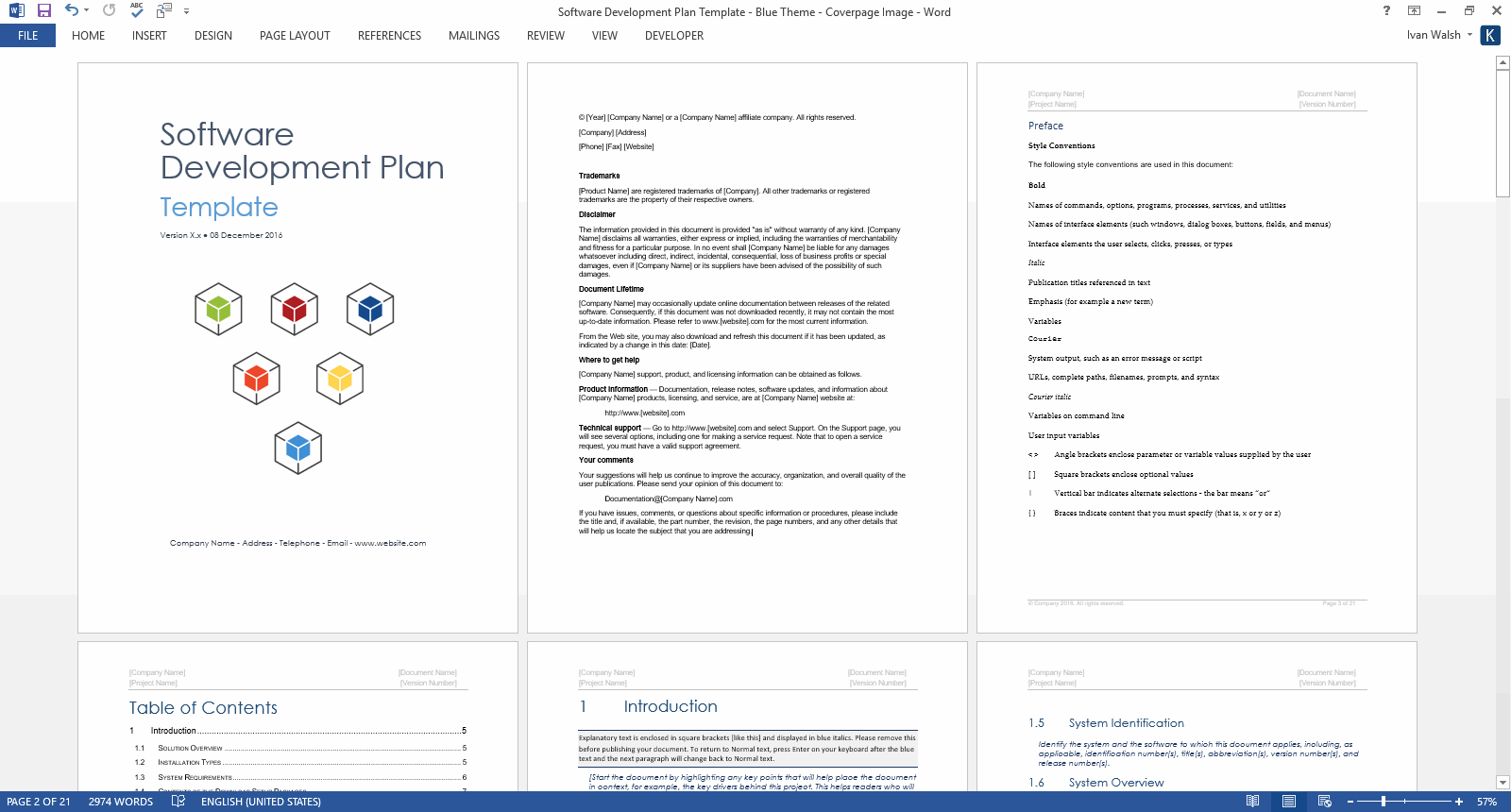 Software Development Plan Template Templates Forms Checklists For 