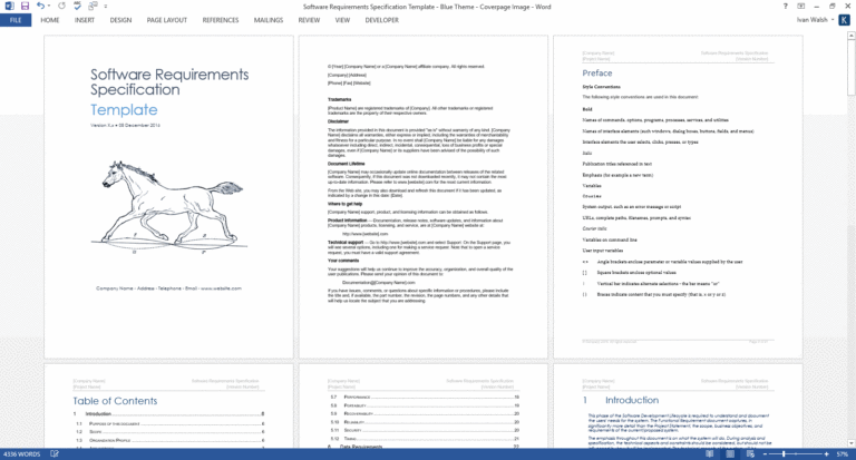 Software Requirements Specifications templates – MS Office Templates ...