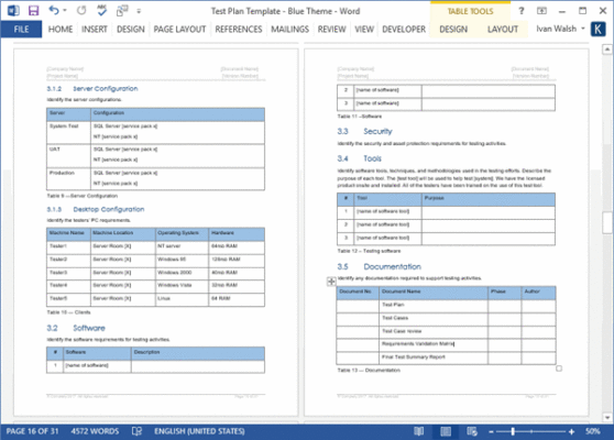 Test Plan Templates – MS Office Templates with AI prompts