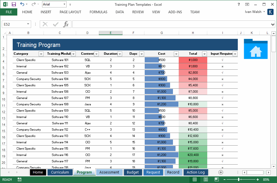 Training Plan Templates Templates Forms Checklists For MS Office 