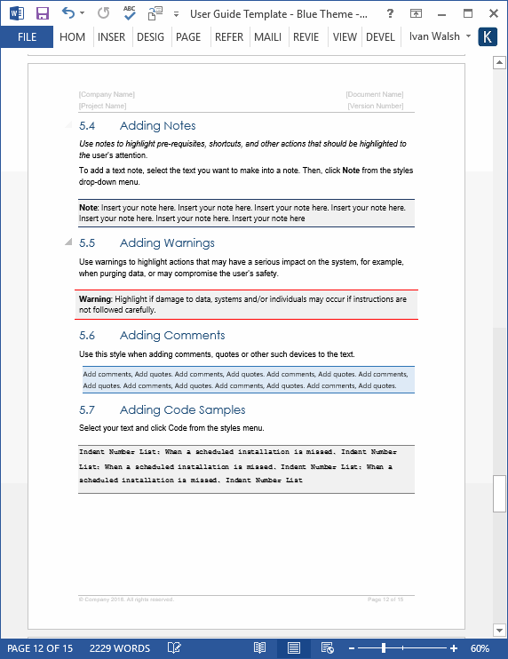 User Guide Templates 5 X MS Word Templates Forms Checklists For