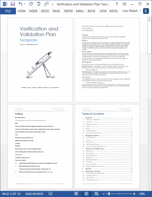 Verification & Validation Plan Template – MS Office Templates with AI ...
