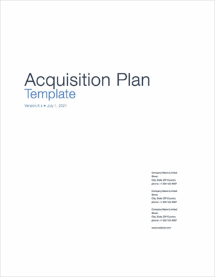 Acquisition Plan template (Apple) – MS Office Templates with AI prompts