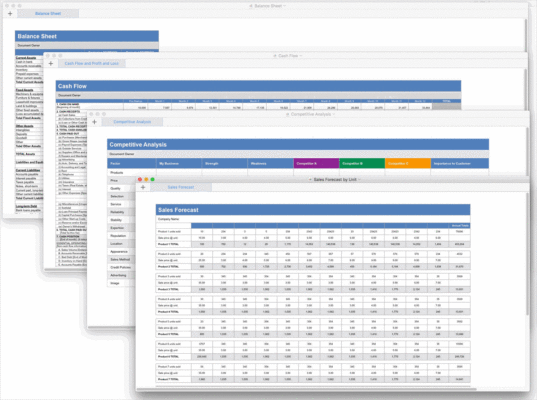 Business Plan Templates (Apple) – MS Office Templates with AI prompts