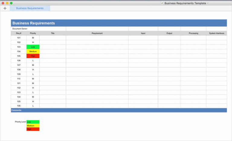 Business Requirements Template (Apple) – MS Office Templates with AI ...