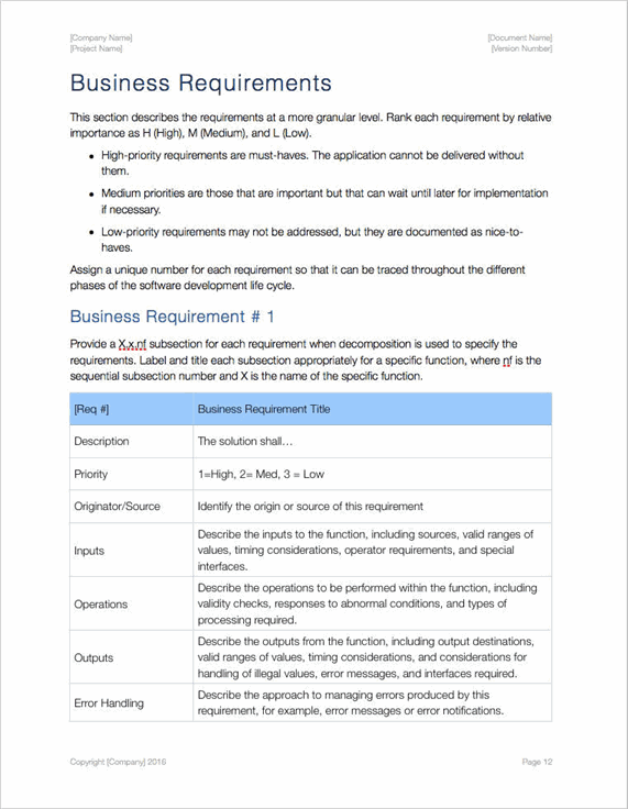 Business Requirement Specification Document Template KAESG BLOG Business Requirement Specification Document Template KAESG BLOG
