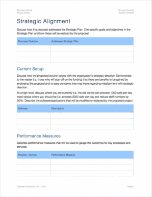 Concept Proposal Template (Apple) – MS Office Templates with AI prompts