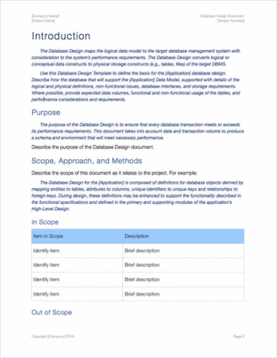 Database Design Template (Apple) – MS Office Templates with AI prompts