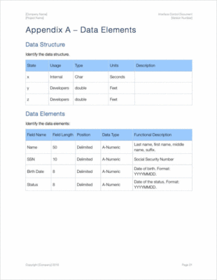 Interface Control Document Template (Apple) – MS Office Templates with ...