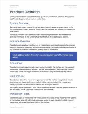 Interface Control Document Template (Apple) – MS Office Templates with ...