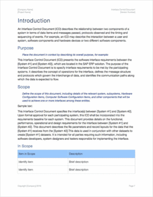 Interface Control Document Template (Apple) – Templates, Forms ...
