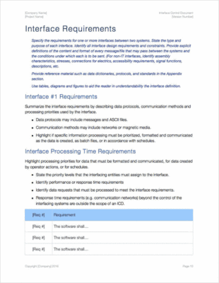 Interface Control Document Template (Apple) – MS Office Templates with ...