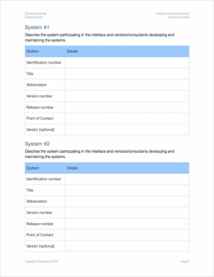 Interface Control Document Template (Apple) – MS Office Templates with ...