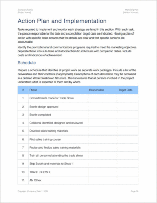 Marketing Plan Templates (Apple) – MS Office Templates with AI prompts
